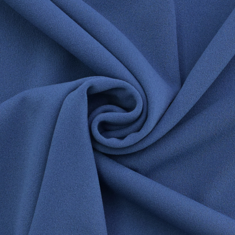 Scuba Crepe plain, smoky blue | Fabrics Hemmers