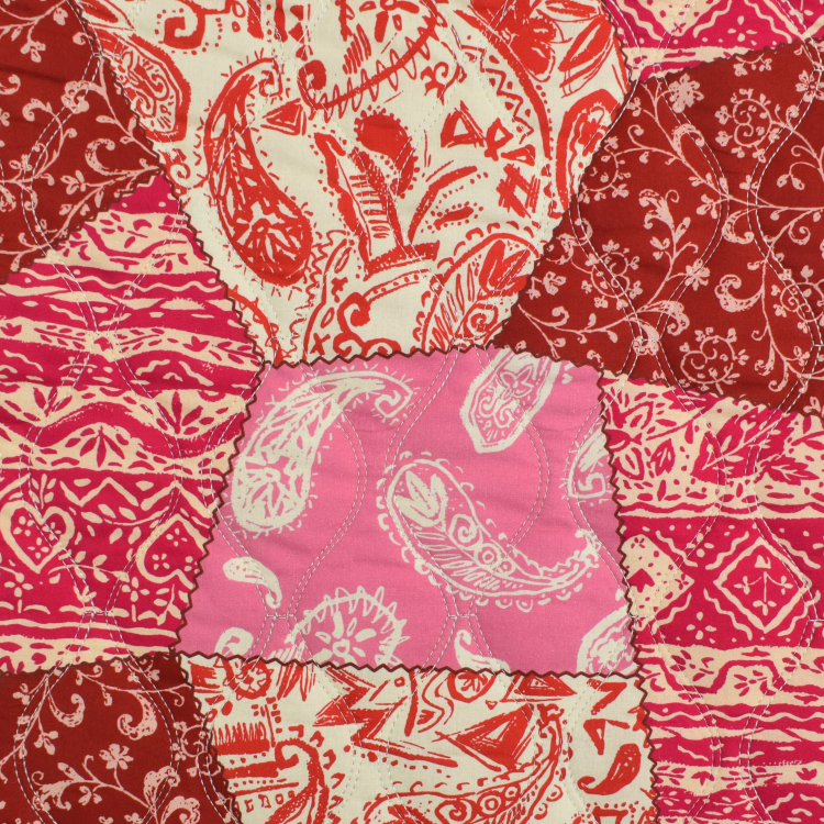 Quilt fabric Patchwork, red | Fabrics Hemmers