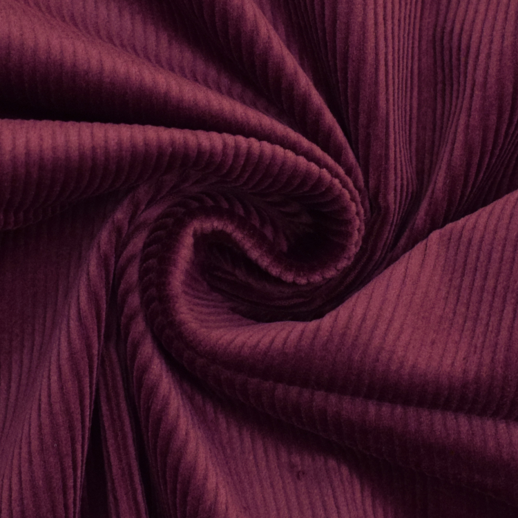 Stretch Corduroy plain, wine red | Fabrics Hemmers