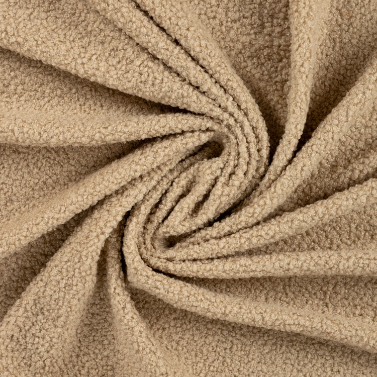 Teddy pluche cloudy, beige | Stoffen Hemmers