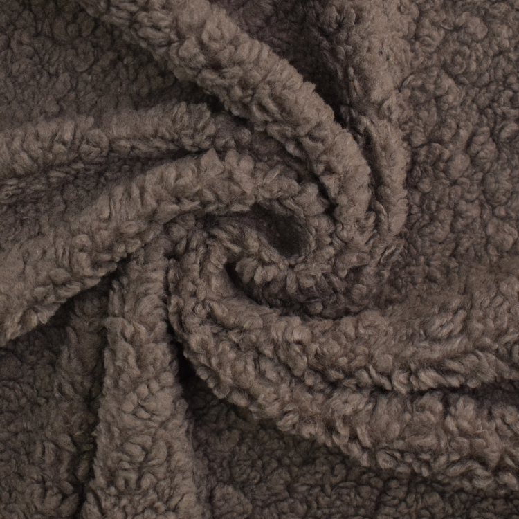 Teddy plush plain, brown | Fabrics Hemmers