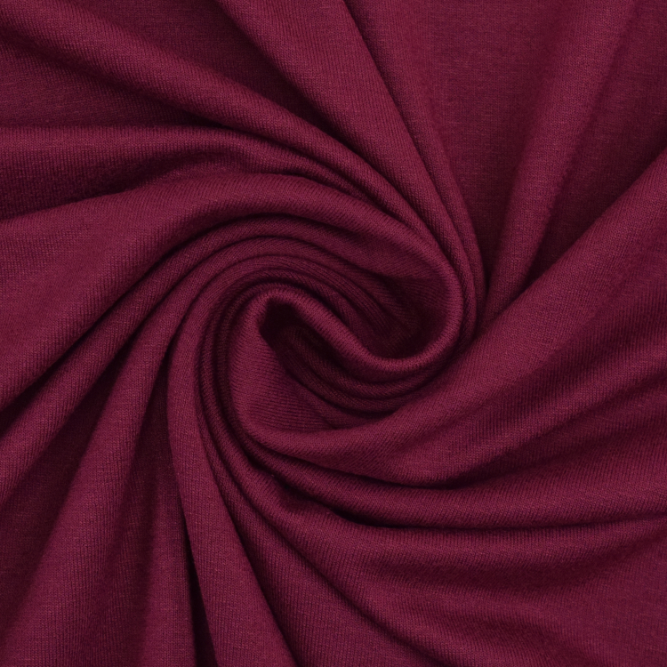 Viskosejersey bordeaux | Stoffe Hemmers