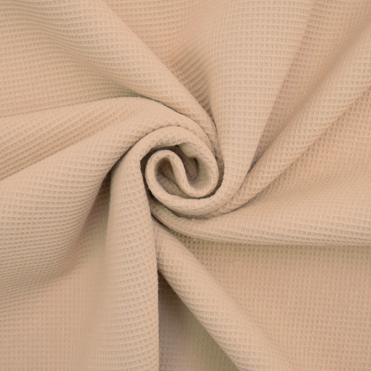Waffle cotton mini, buff | Fabrics Hemmers