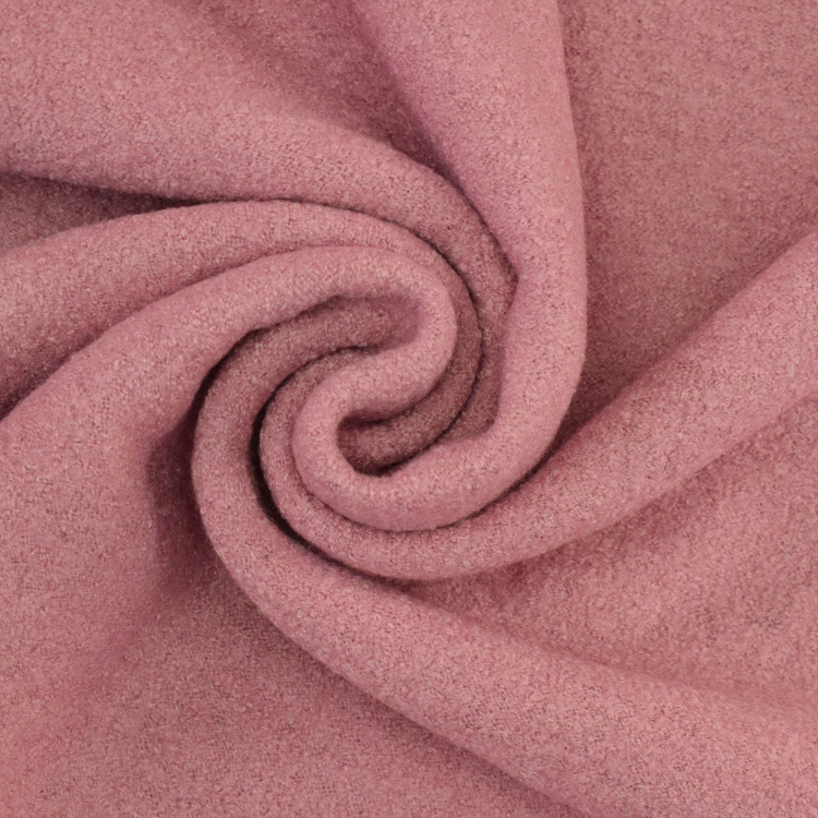 Wollen Bouclé licht, oudroze | Stoffen Hemmers